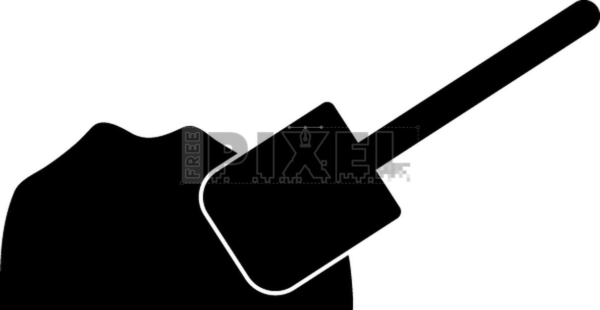 Free Vectors - Flat Style Illustration Of Shovel With Concrete. Vector ...
