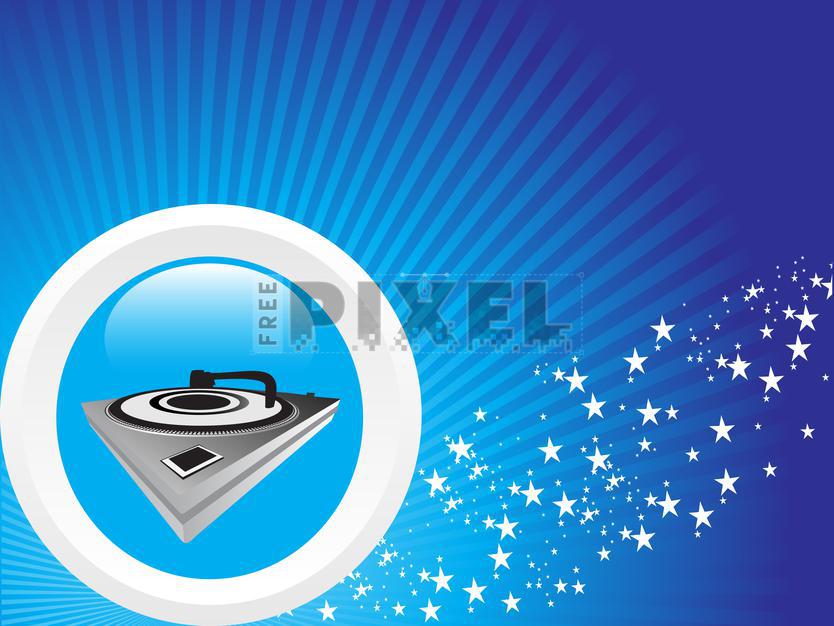Free Vectors - Musical Background With Turntable, Vector Wallpaper ...