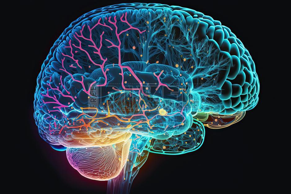Free Illustrations - Quantum Computing Humanoid Brain With Neural Web ...