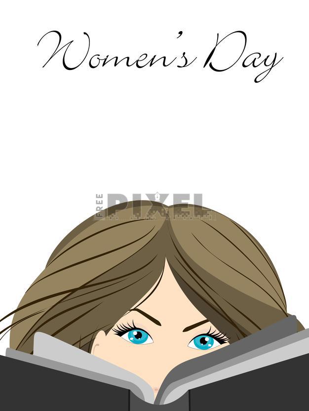 Free Vectors - Vector Illustration Of A Beautiful Girl With Blue Eyes ...