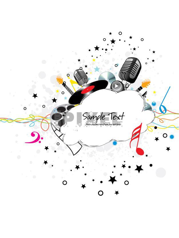 Free Vectors - Illustration Of Musical Background | FreePixel.com