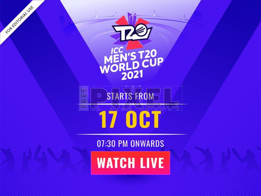 Free Vectors - 2021 ICC Men's T20 Cricket World Cup Poster Design With ...