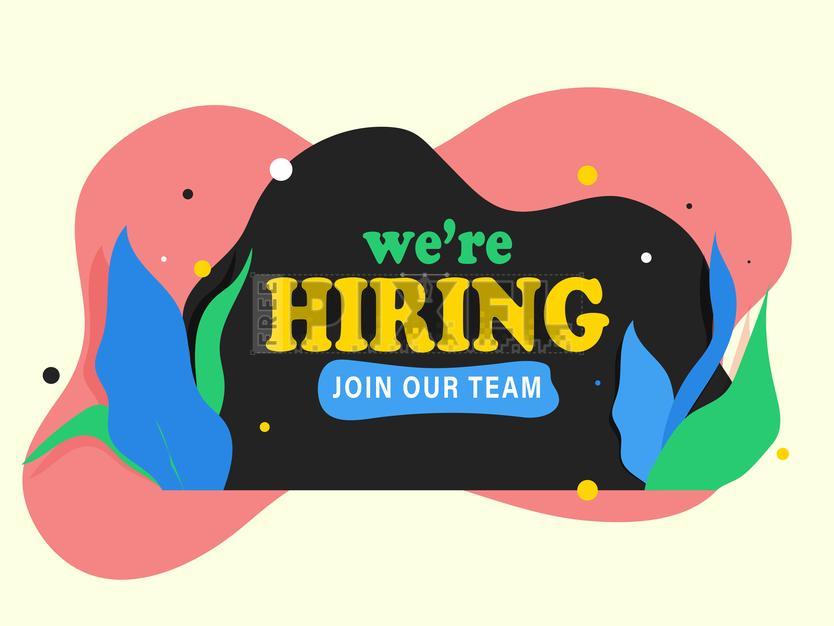 Free Vectors - Advertising Banner Or Poster Design For We Are Hiring ...