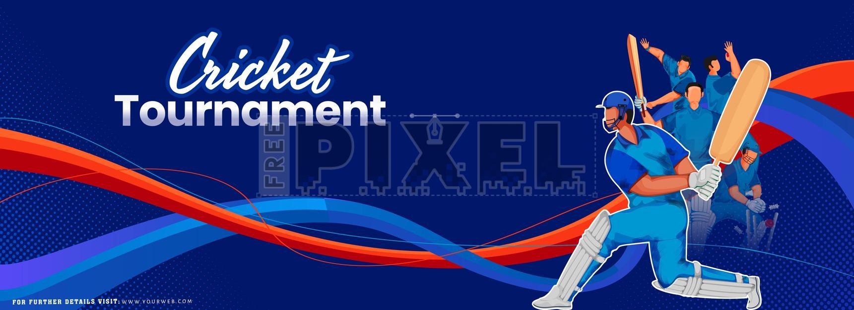 Free Vectors - Cricket Tournament Banner Or Header Design With ...