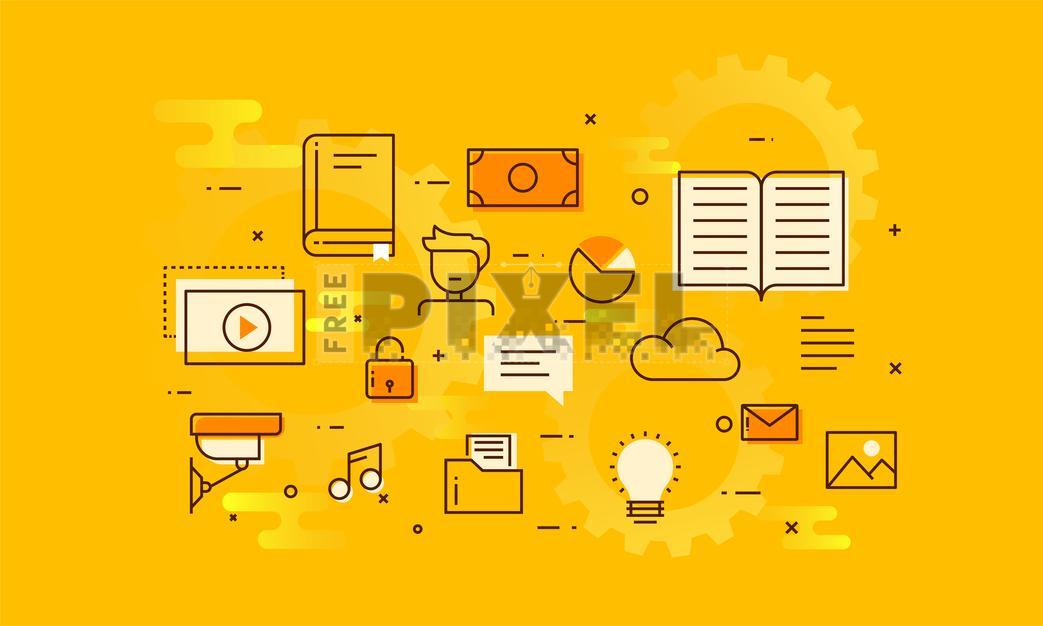 Free Vectors - Fin-tech (financial Technology) Mechanism Background ...