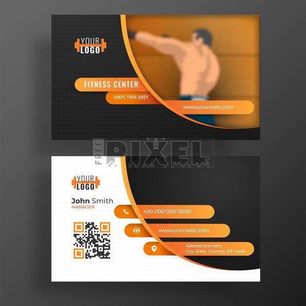 Free Vectors - Fitness Gym Concept Based Fitness Club Template Or ...