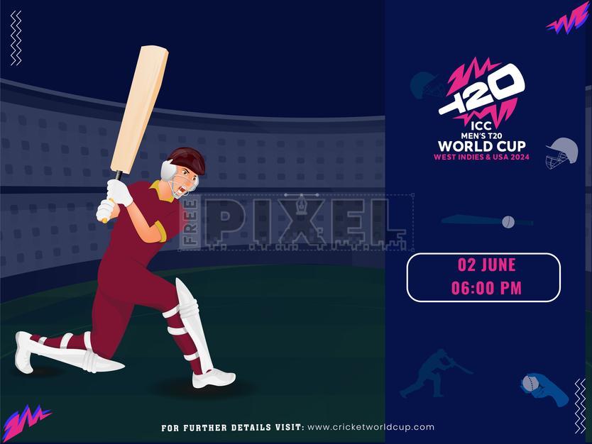 Free Vectors - ICC Men's T20 World Cup West Indies And USA 2024 Logo ...
