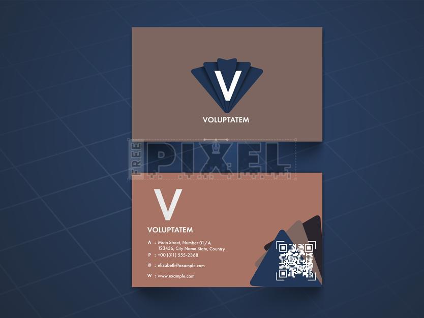 Free Vectors - Modern Visiting Card Design In Front And Back Side ...