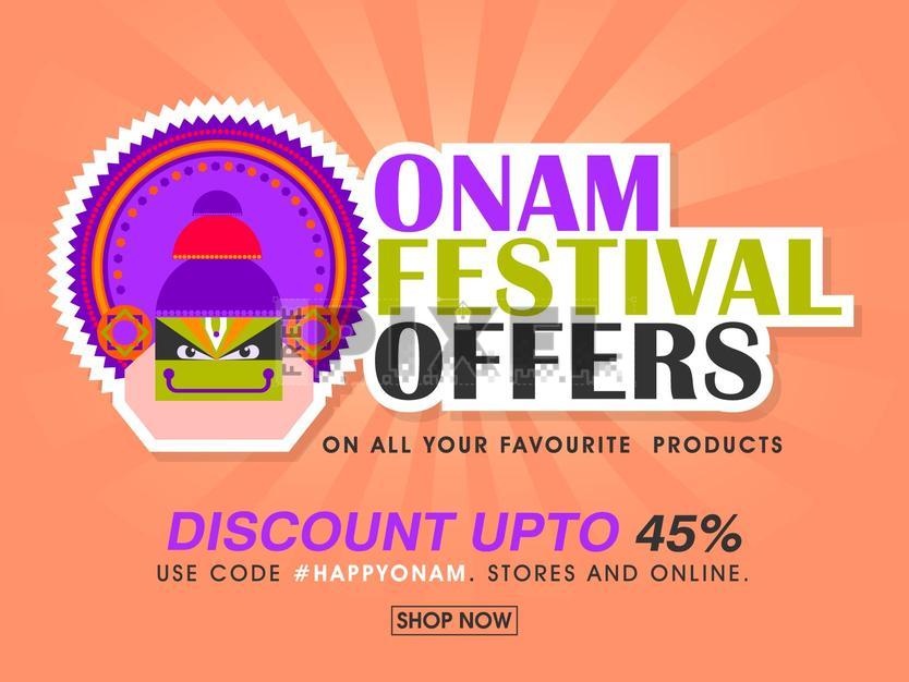 Free Vectors - Onam Festival Offers, Creative Poster, Banner Or Flyer ...