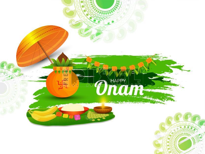 Free Vectors - Poster Or Banner Design For Onam Festival With ...