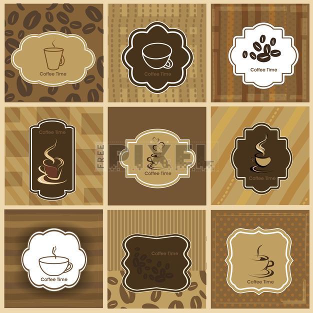 Free Vectors - Sets Of Label Design. Menu For Restaurant, Cafe, Bar ...