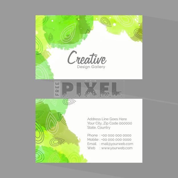 Free Vectors - Shiny Horizontal Business Card Or Visiting Card Design ...