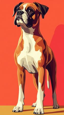 Free Illustrations - Cartoon Dog Standing On Floor | FreePixel.com