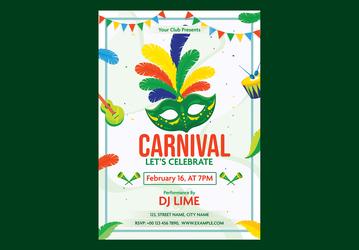 Free Templates - Editable PSD Template | Carnival Party Flyer Template ...